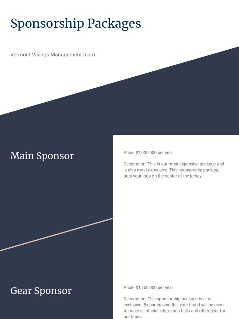 Sponsorship Package | PDF