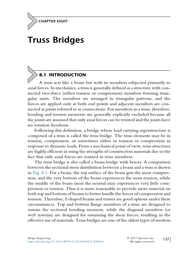 Chapter 8 Truss | PDF | Truss | Beam (Structure)