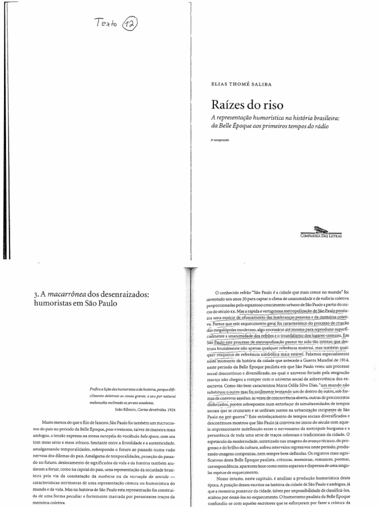 Raízes Do Riso PDF | PDF