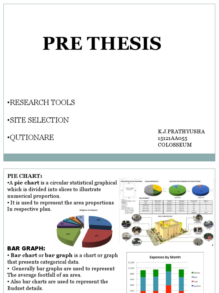 Pre Thesis: - Research Tools - Site Selection - Qutionare | PDF | Pie ...