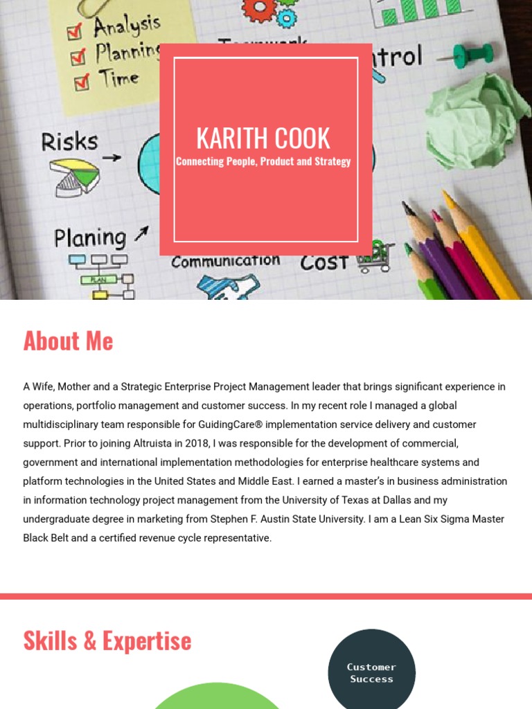 Karith Cook Portfolio Snapshot 2 | PDF | Project Management | Patient