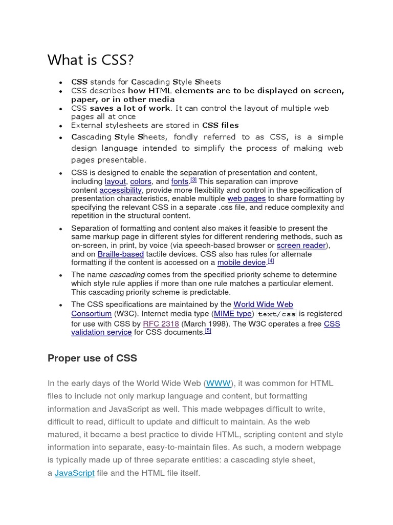 What Is Css Cascading Style Sheets Fondly Referred To As Css Is A 7576