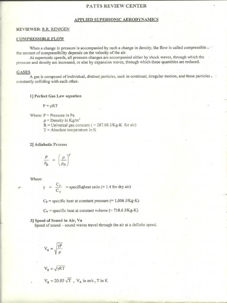 Lecture Applied Supersonic | PDF