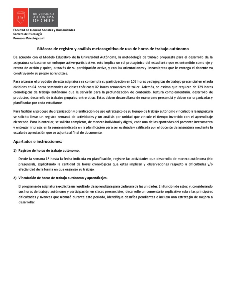 Bitácora de Registro Metacognitivo PP1 | PDF | Humanidades | Aprendizaje