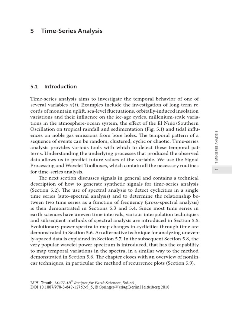 Time Series Analysis Pdf Pdf Spectral Density Time Series