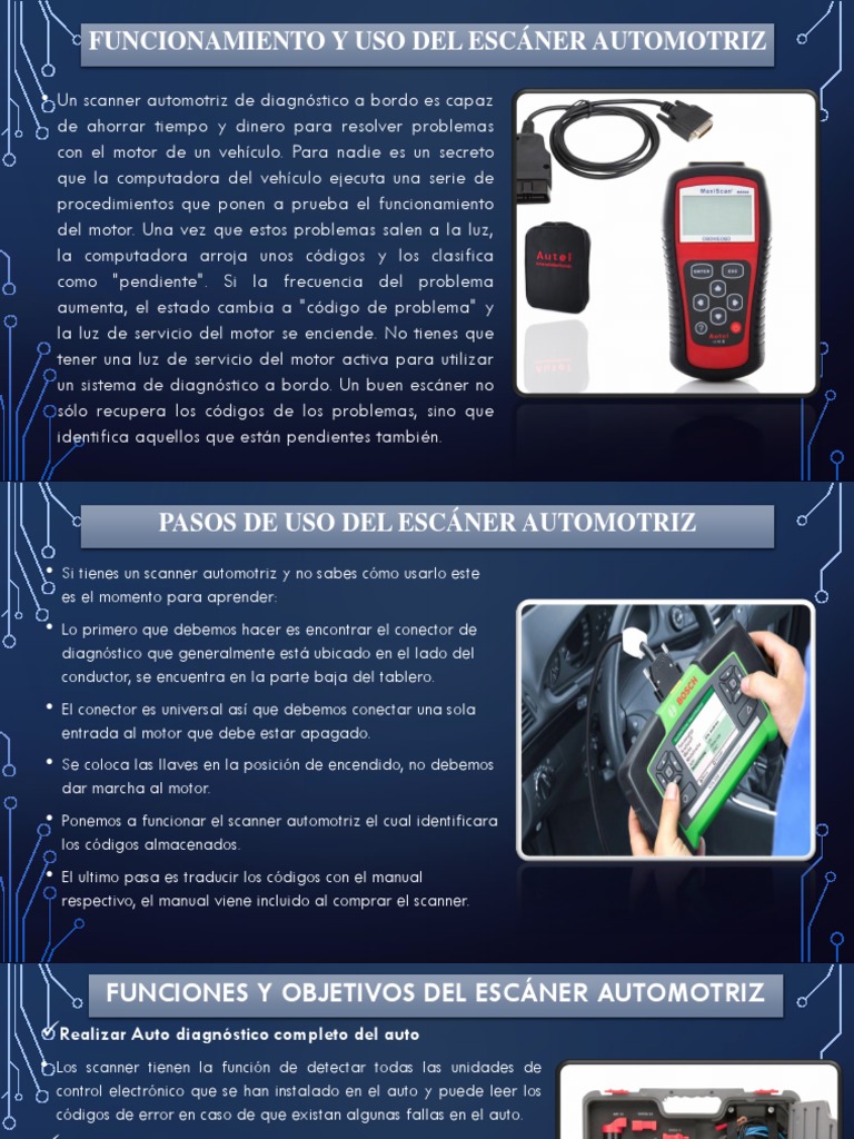 Funcionamiento y Usos Del Escáner Automotriz | Coche | Electrónica