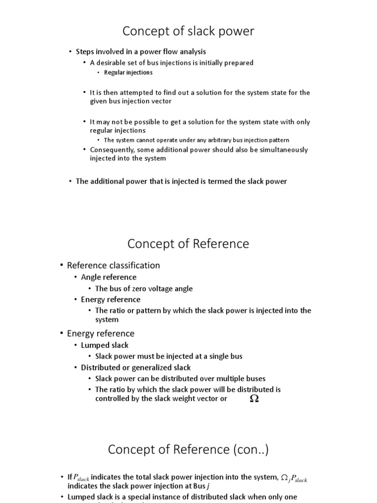 Concept of Slack Power | PDF | Applied Mathematics | Physical Quantities