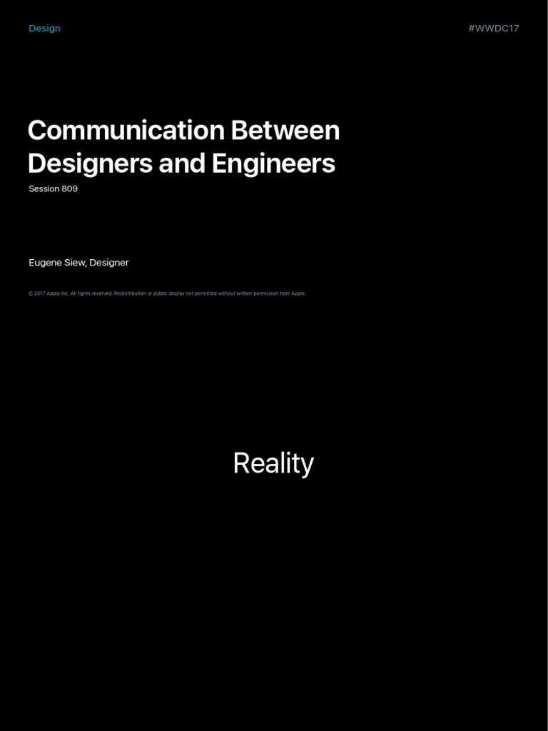 Design: Communication Between Designers and Engineers | PDF