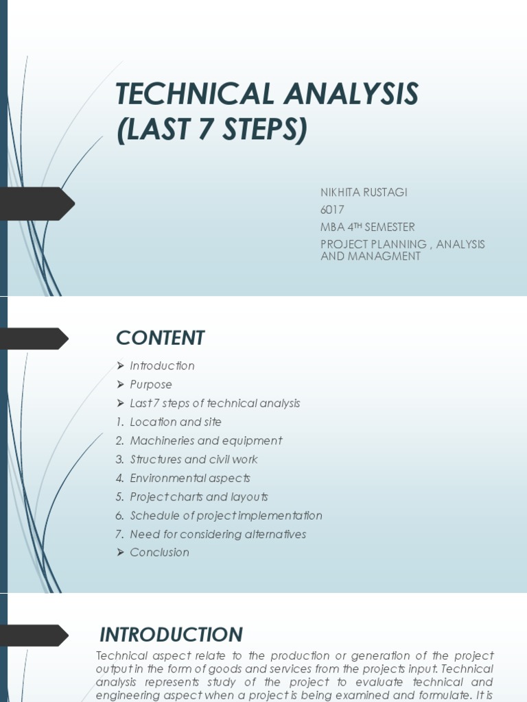 Technical Analysis (Last 7 Steps) : Nikhita Rustagi 6017 Mba 4 Semester ...