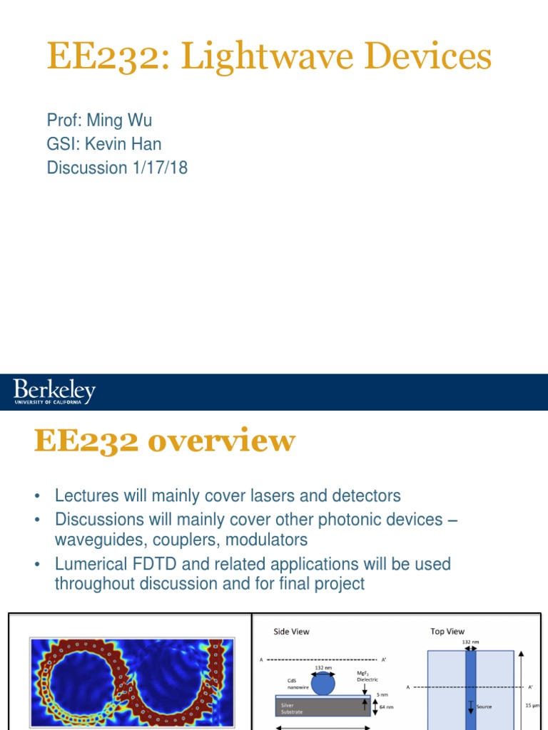 Discussion 1 - Intro To Lumerical and DVD Tutorial | PDF | Radiation ...
