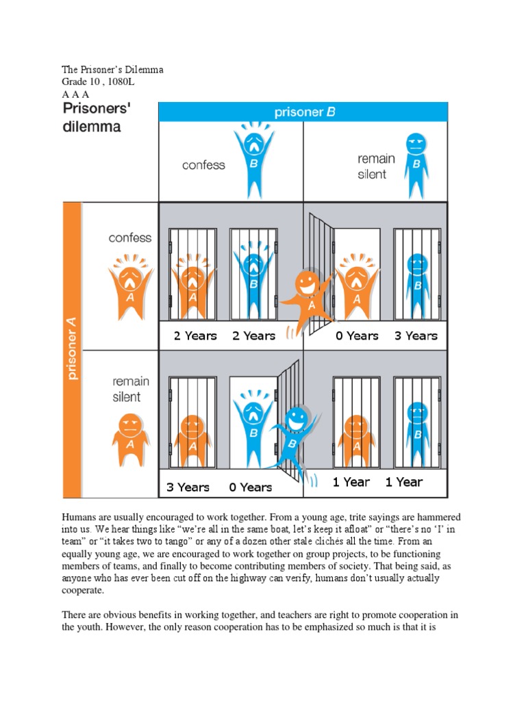 The Prisoner's Dilemma | Download Free PDF | Cooperation | Prison