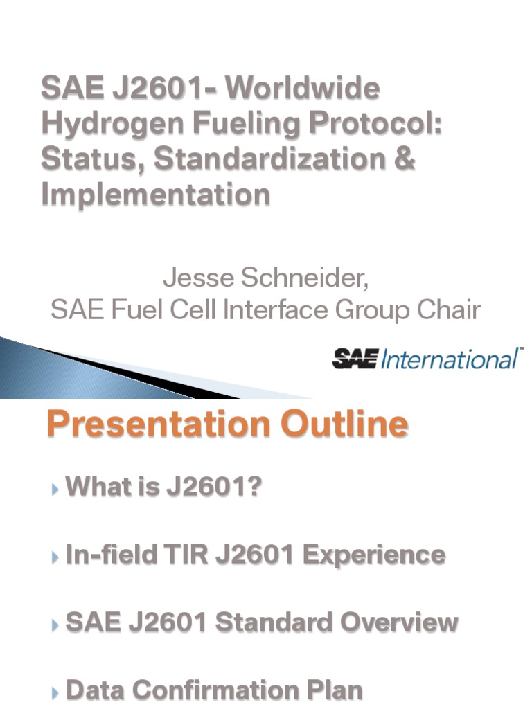 SAE Jesse Schneider Fueling Protocol | PDF | Vehicles | Hydrogen