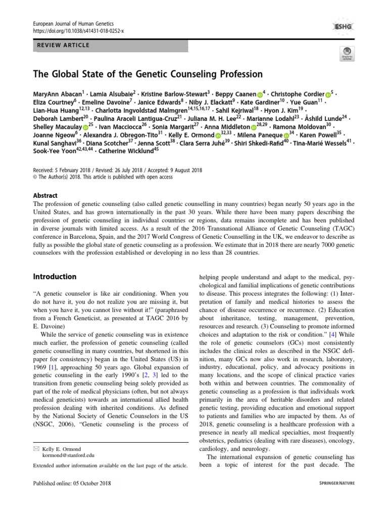 Genetic Counseling | PDF | Genetic Counseling | Licensure