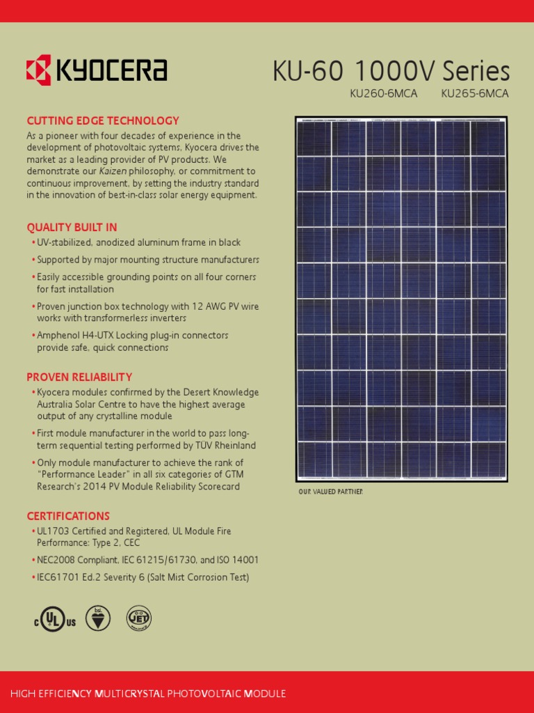 KD 200-60 F Series KU-60 1000V Series: Cutting Edge Technology ...