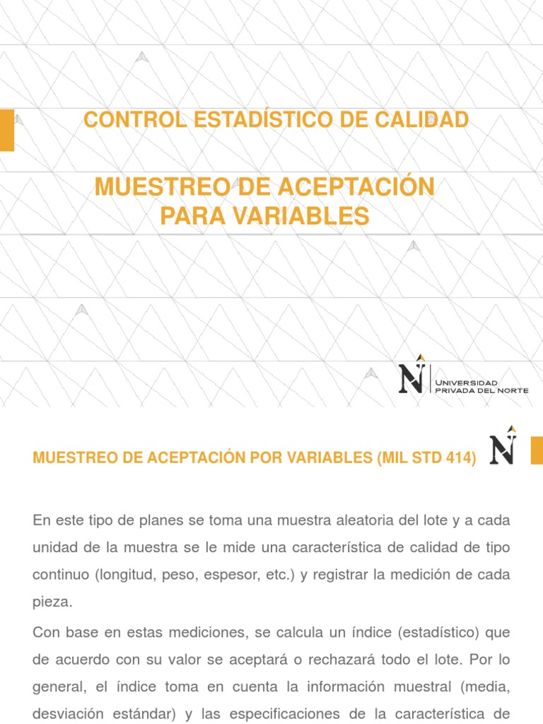 Muestreo de Aceptación para Variables | PDF | Muestreo (Estadísticas) | Método científico