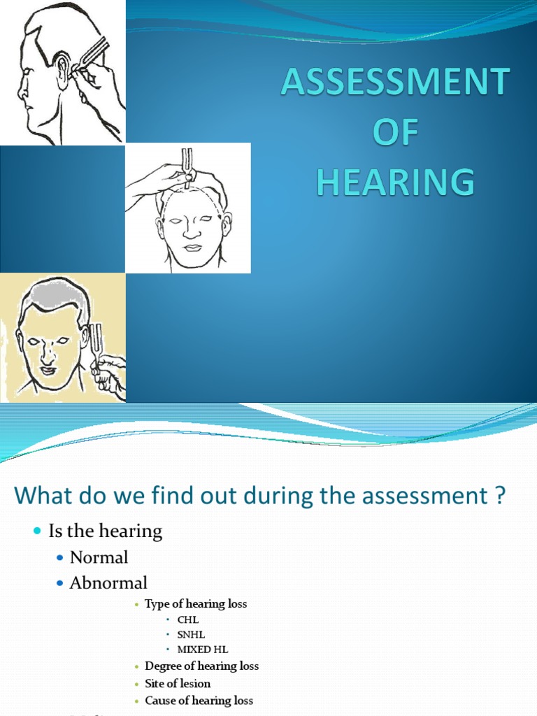 Classification and Interpretation of Hearing Tests | PDF | Hearing Loss ...