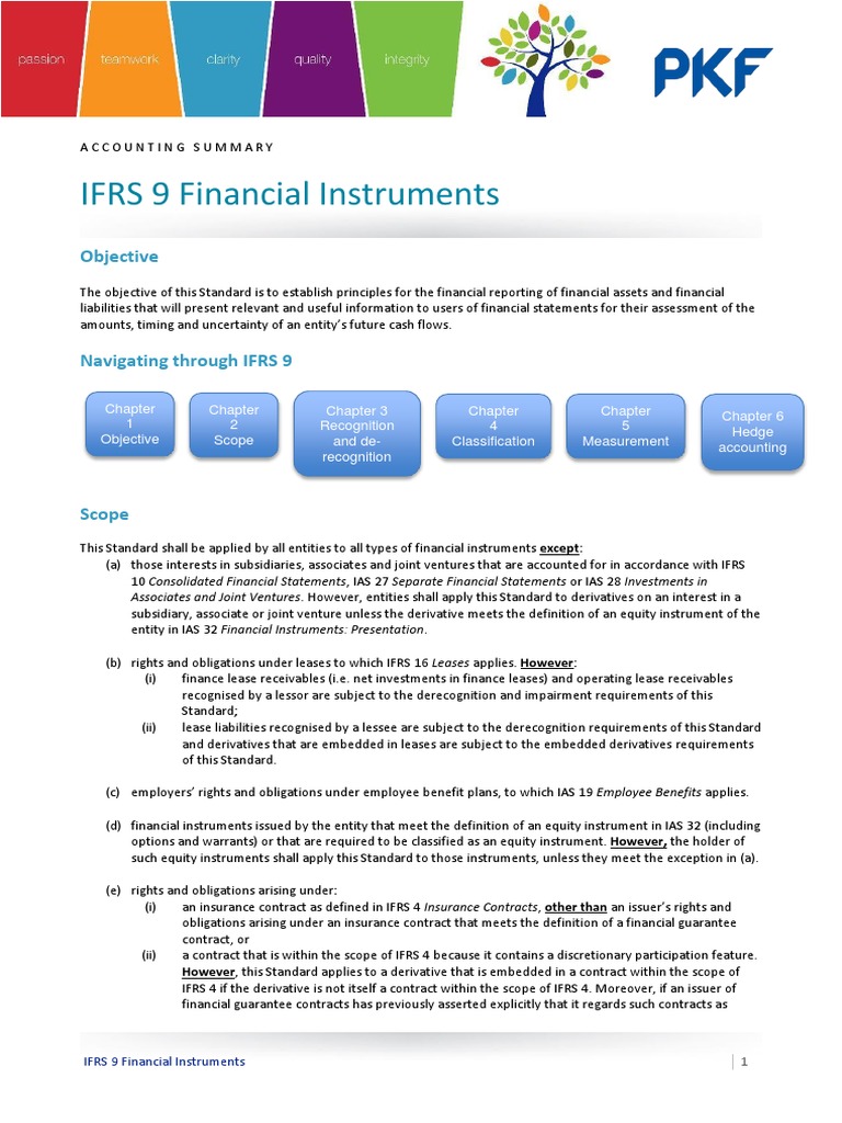 Ifrs 9 Financial Instruments Summary | PDF | International Financial ...