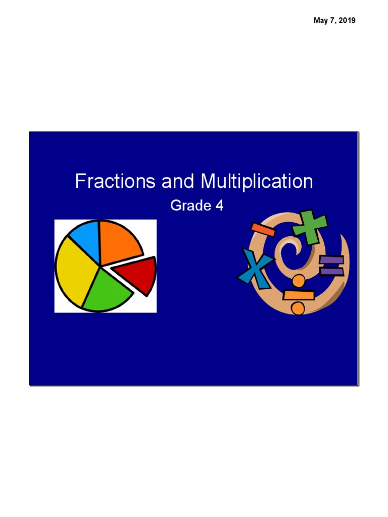Fractions and Multiplication: Grade 4 | PDF | Fraction (Mathematics ...