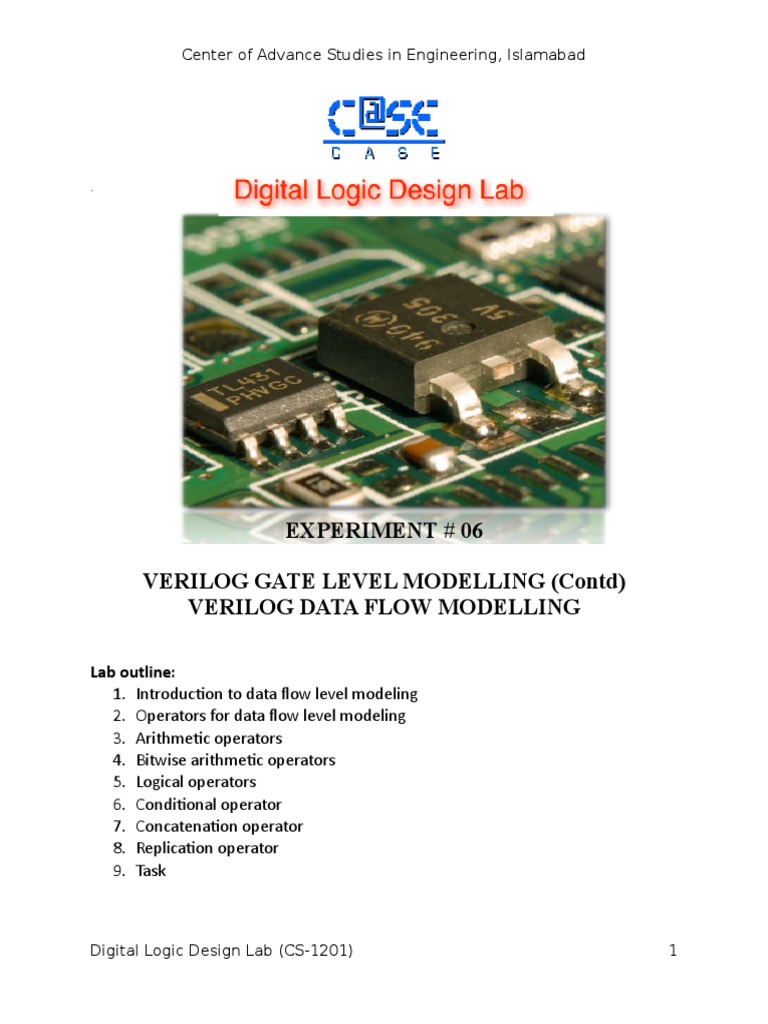 Lab 6 Verilog Data Flow | PDF | Bit | Digital Electronics