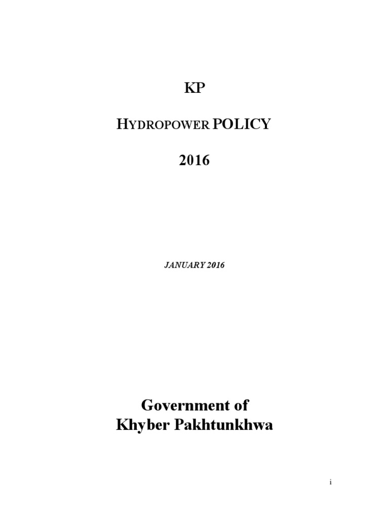 KP H Policy 2016: Government of Khyber Pakhtunkhwa | PDF | Pound ...