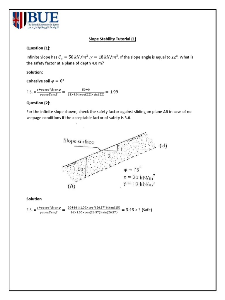 Slope Stability Tutorial | PDF | Soil Mechanics | Soil