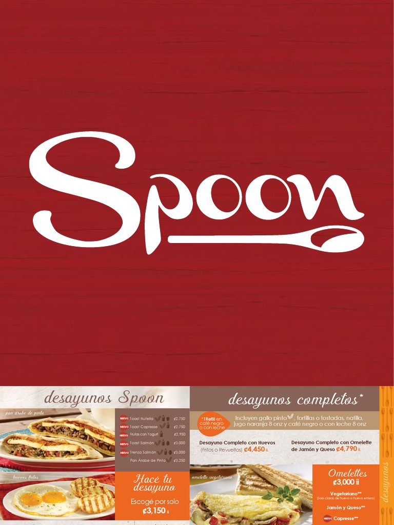 SpoonMenuDic PDF | PDF | Cocina | Comida y bebida