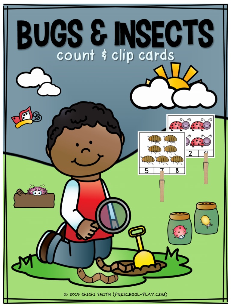 Count & Clip Cards: Bugs & Insects | PDF | World Wide Web | Internet & Web