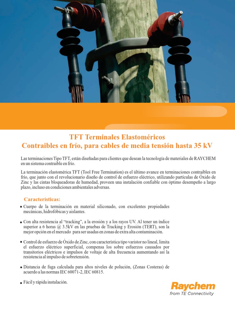 Terminales Premoldeados | PDF | Contaminación | Resistencia Eléctrica y ...