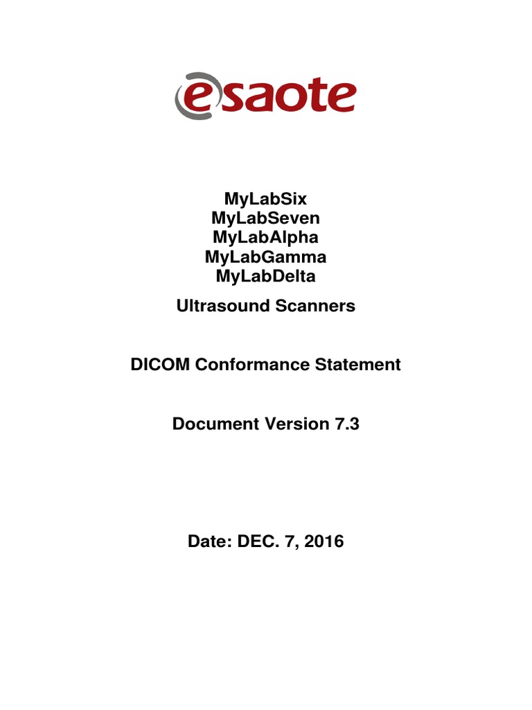 Pts000052-Dicom Conformance Statement Mylab X4XX F060XXX-F065XXX 01.1 ...