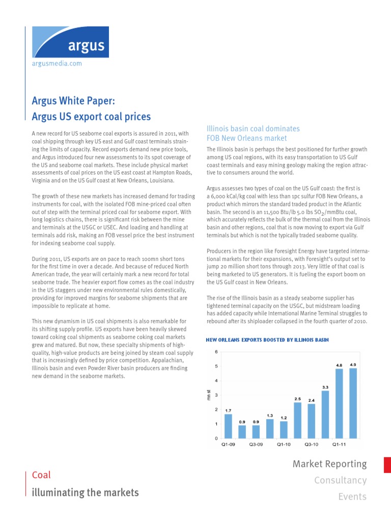 Argus US Export Coal | PDF | Coal | Coke (Fuel)