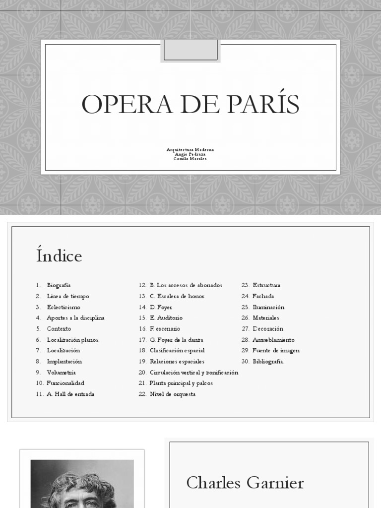 Opera de Paris | PDF | París | Diseño arquitectonico