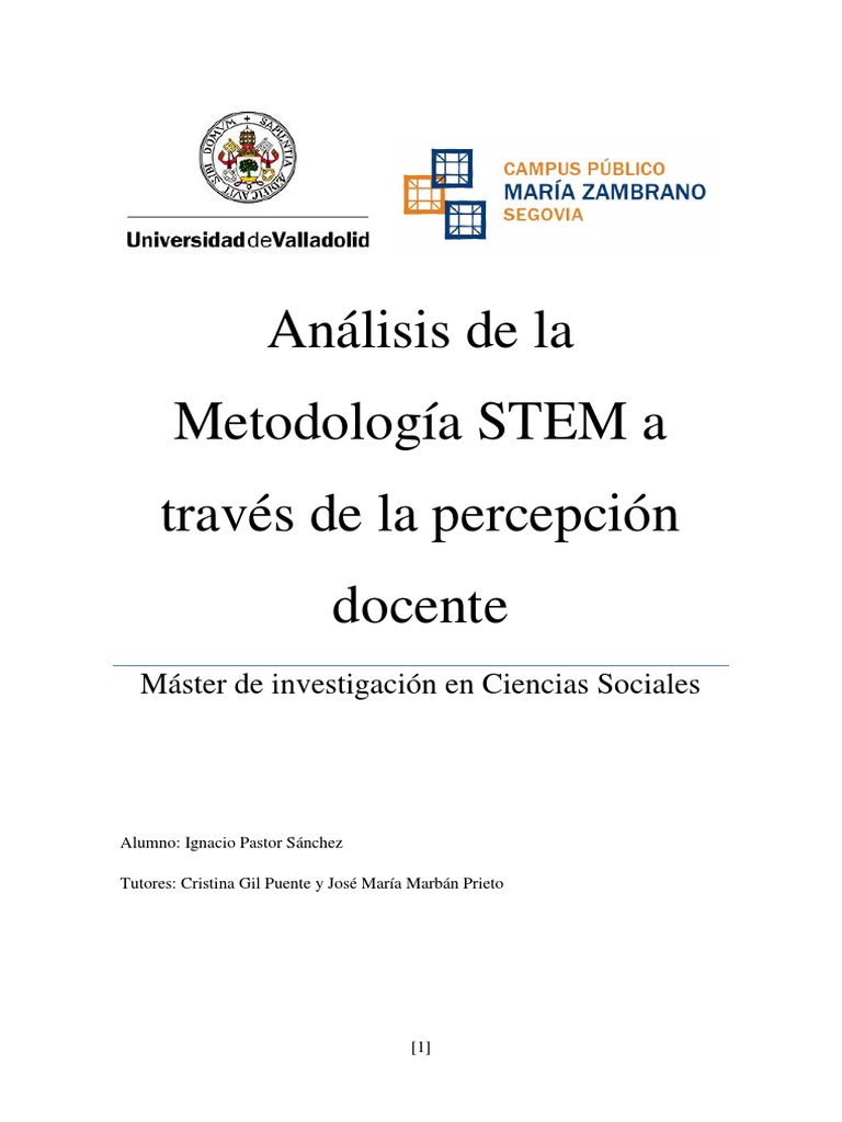 Proyecto Stem | PDF | Maestros | Aprendizaje