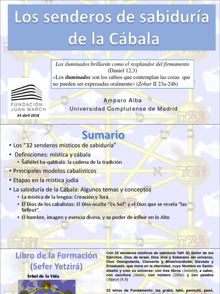 Senderos de La Sabiduria de La Cabala PDF | PDF | Kábala | Misticismo