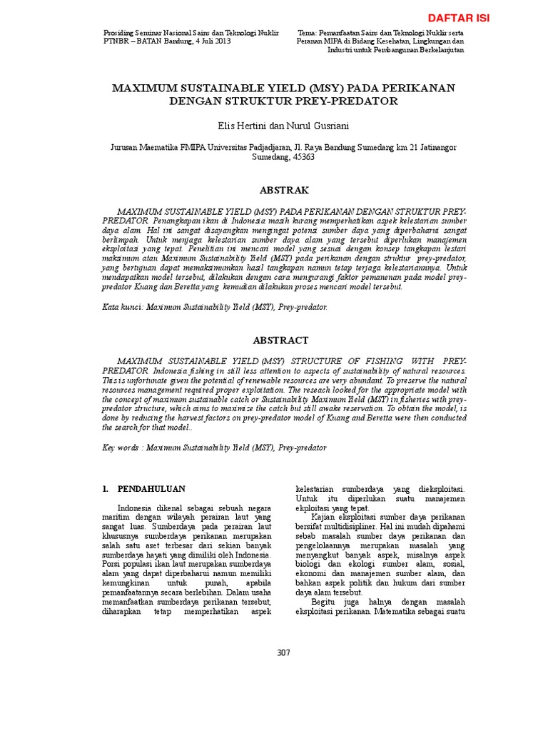 Msy Dan Fmsy Cpue Dan Juga Model Fox | PDF | Teknologi & Rekayasa