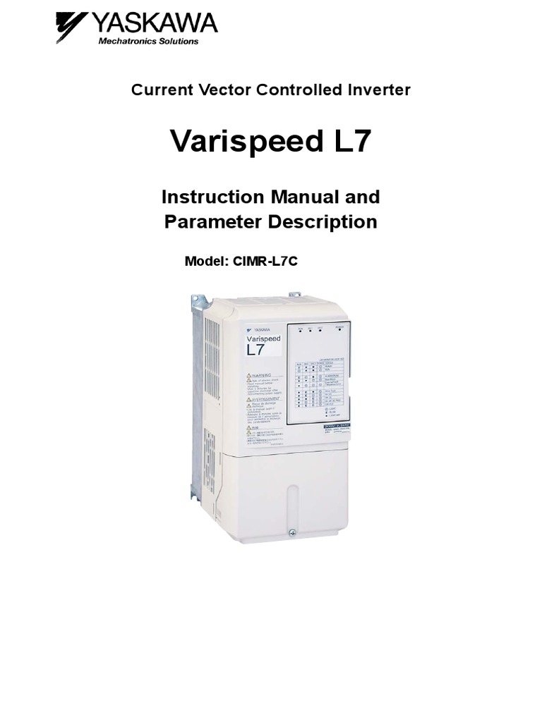Yaskawa L7 Manual Pdf Pdf Power Inverter Switch