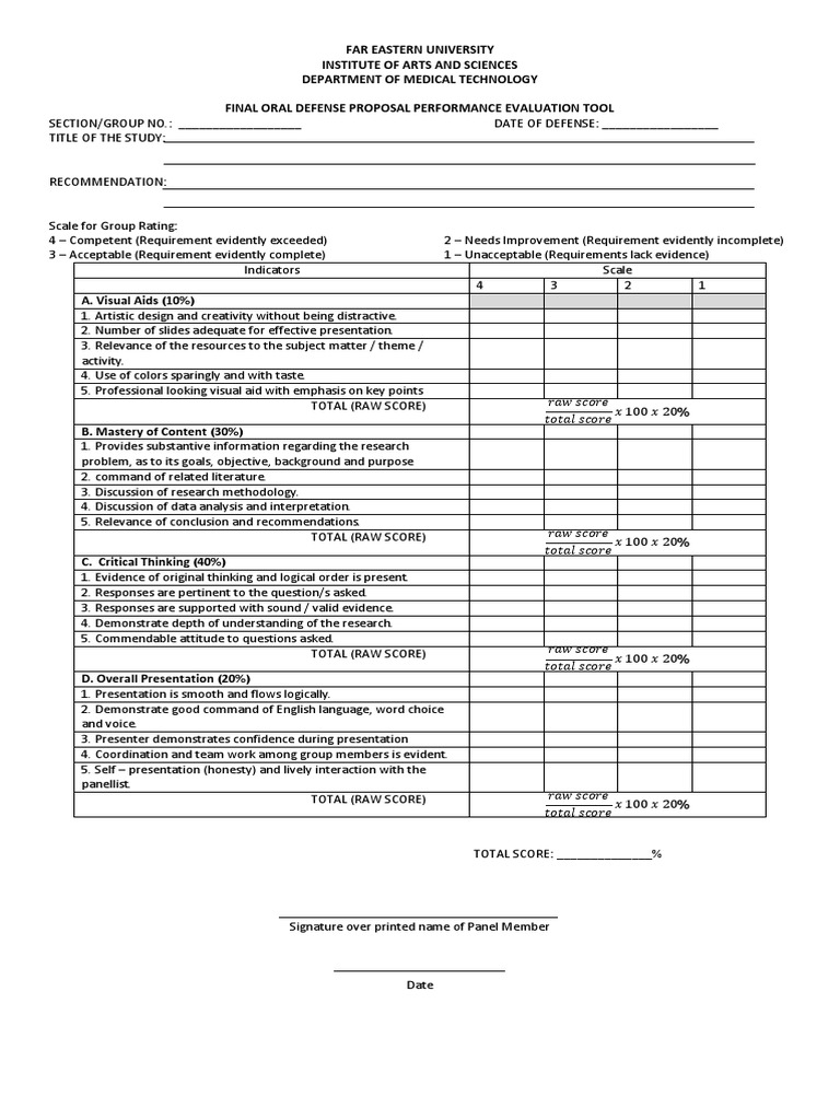 Defense Proposal Evaluation Tool Version 2 | PDF | Science | Epistemology