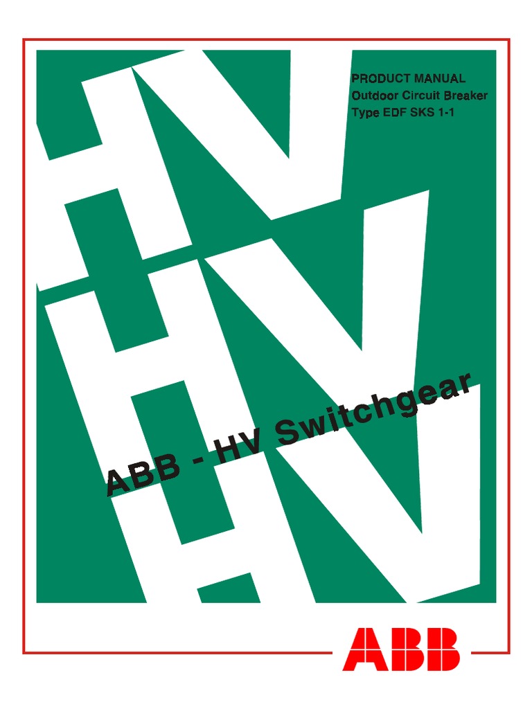 ABB EDF GCB Manual PDF | PDF | Electric Arc | Gases