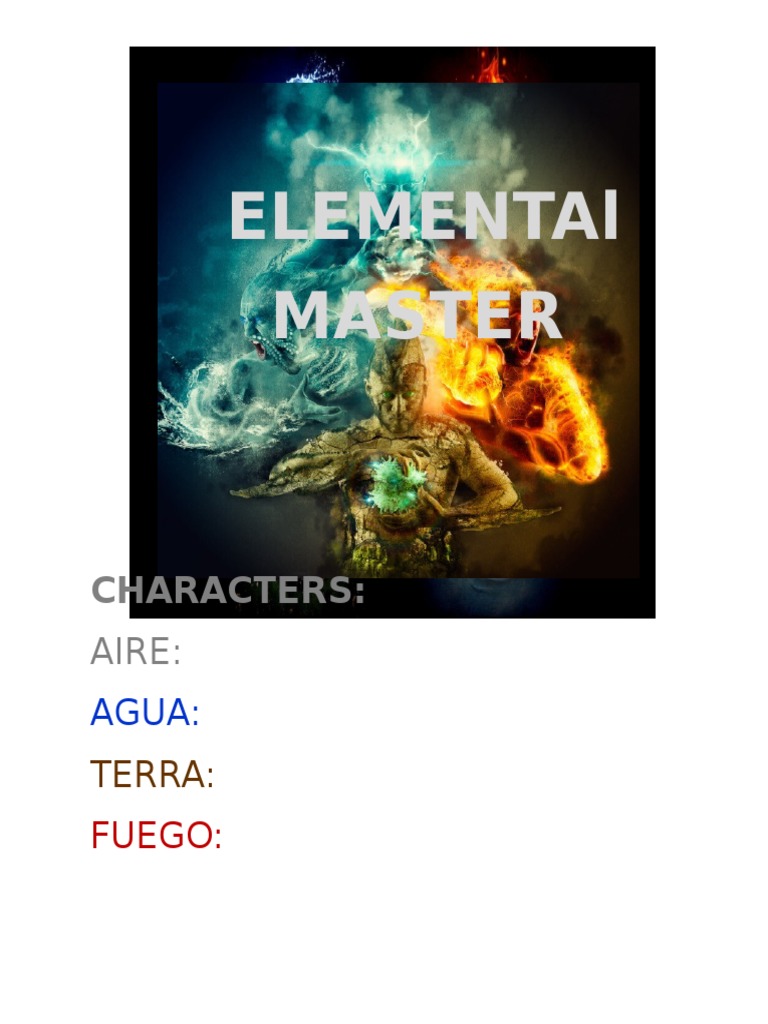 Elemental Master: Characters | PDF