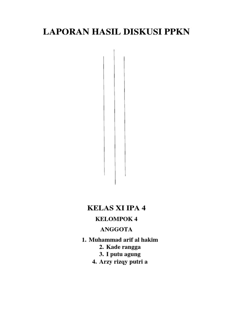 Laporan Hasil Diskusi PPKN | PDF | Politik | Pengembangan Diri