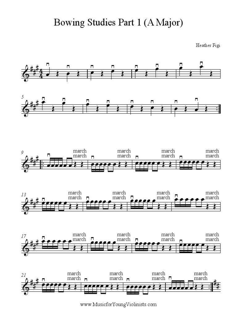 Bowing Studies Part 1 | PDF