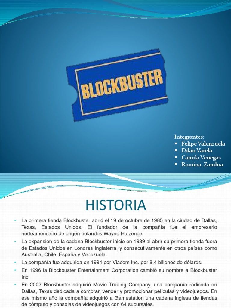 Blockbuster | PDF | Netflix | Economias
