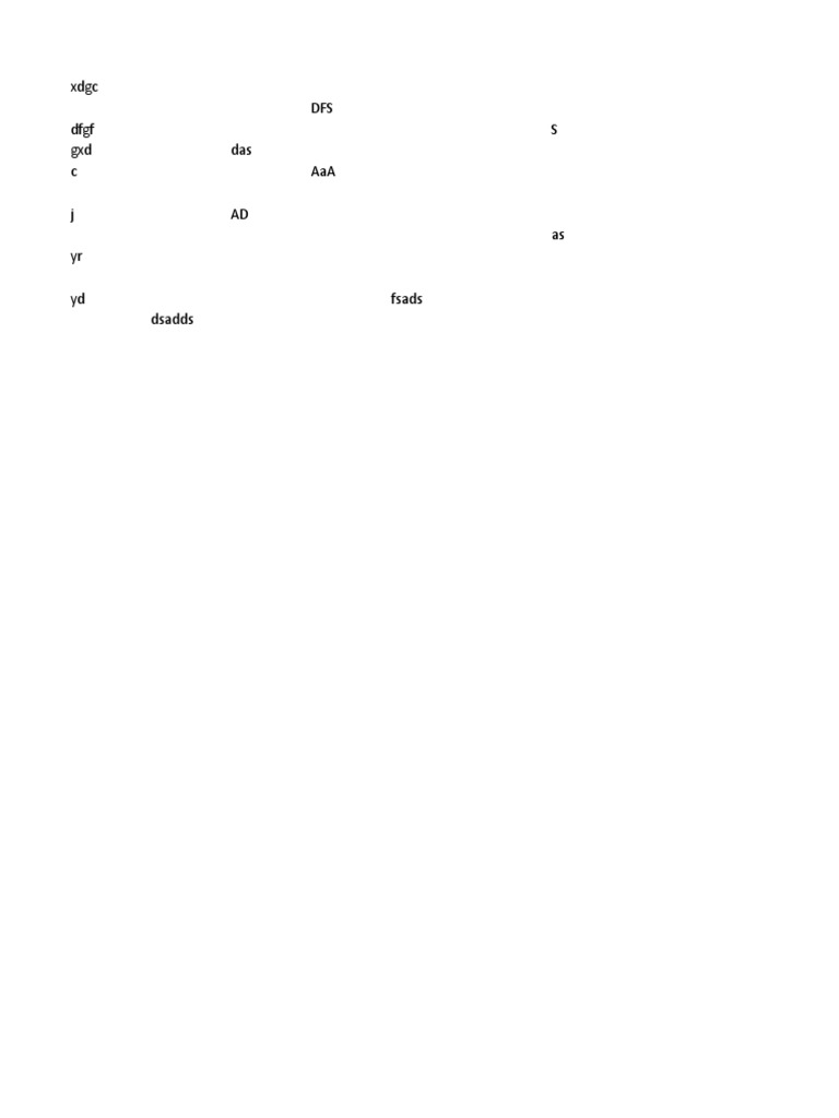 XDGC Dfs DFGF S GXD Das C Aaa J Ad As Yr Yd Fsads Dsadds | PDF