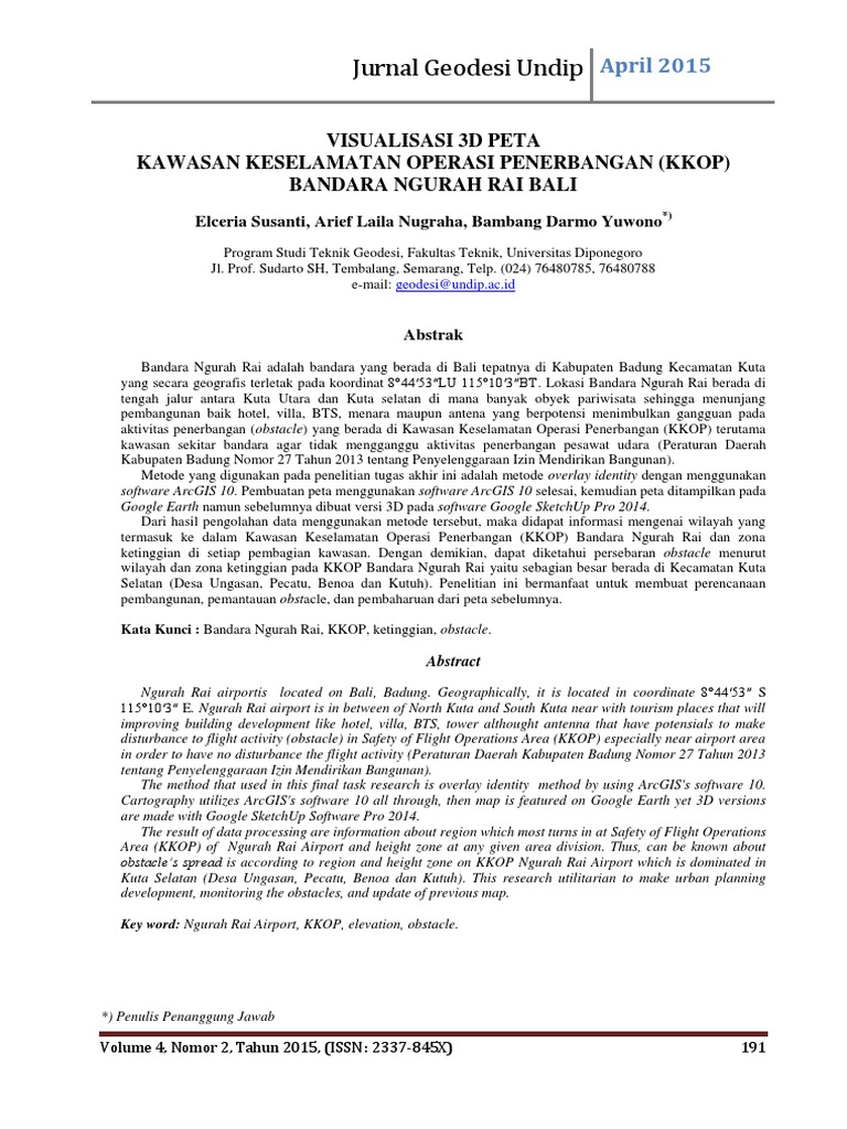 Visualisasi 3D KKOP Ngurah Rai | PDF | Teknologi & Rekayasa