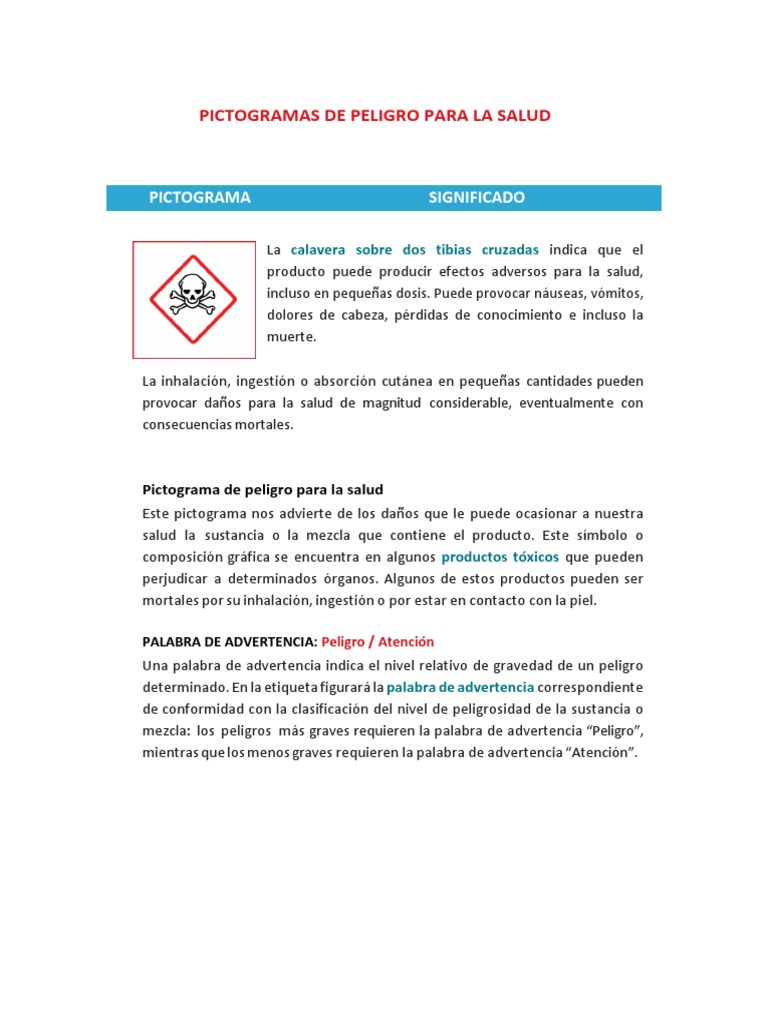 Guía completa sobre los pictogramas de peligros para la salud y físicos ...