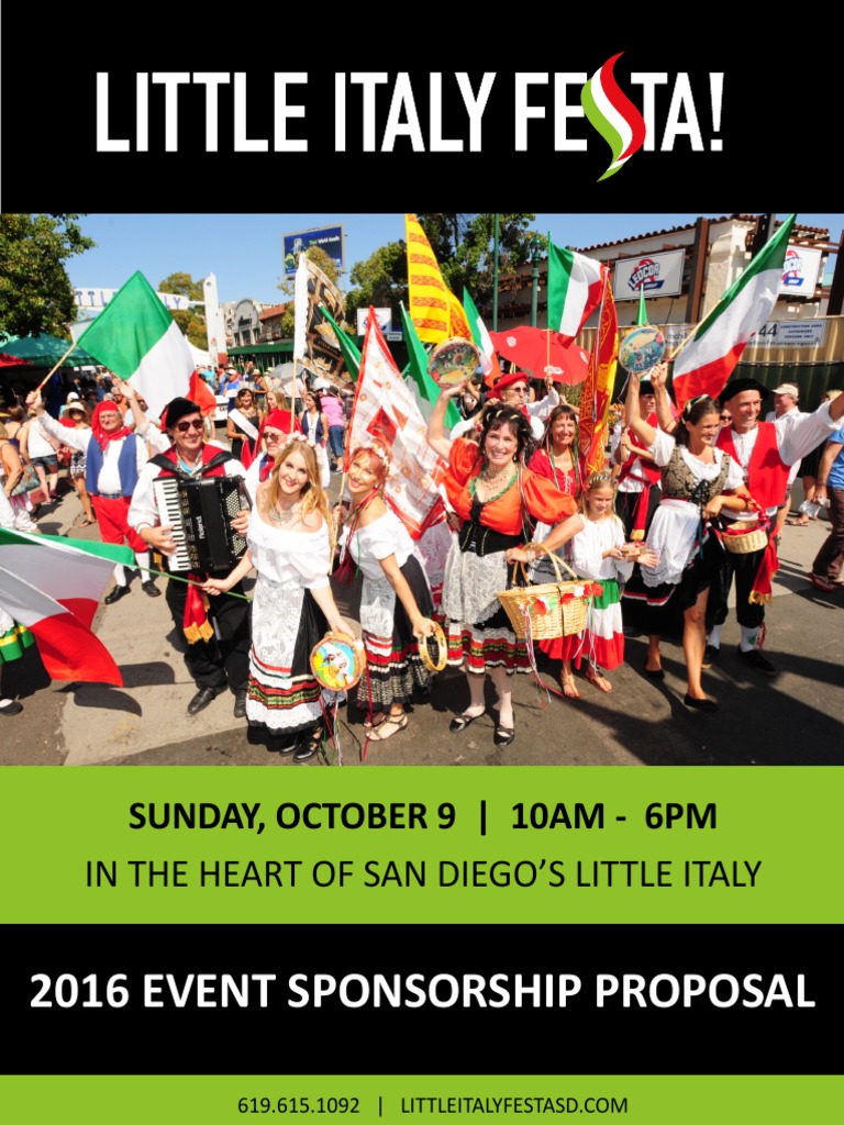 2016 Festa Sponsorship Proposal PDF | PDF | Sponsor (Commercial ...