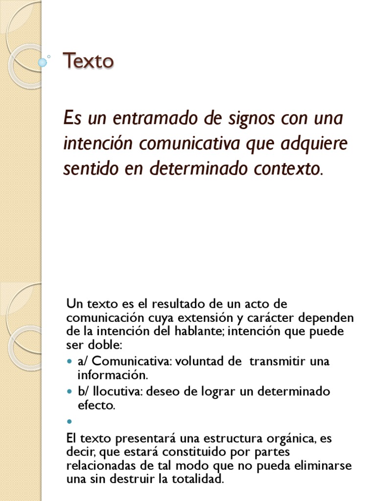 Estructura y Tipos de Textos | PDF | Oración (Lingüística) | Lingüística