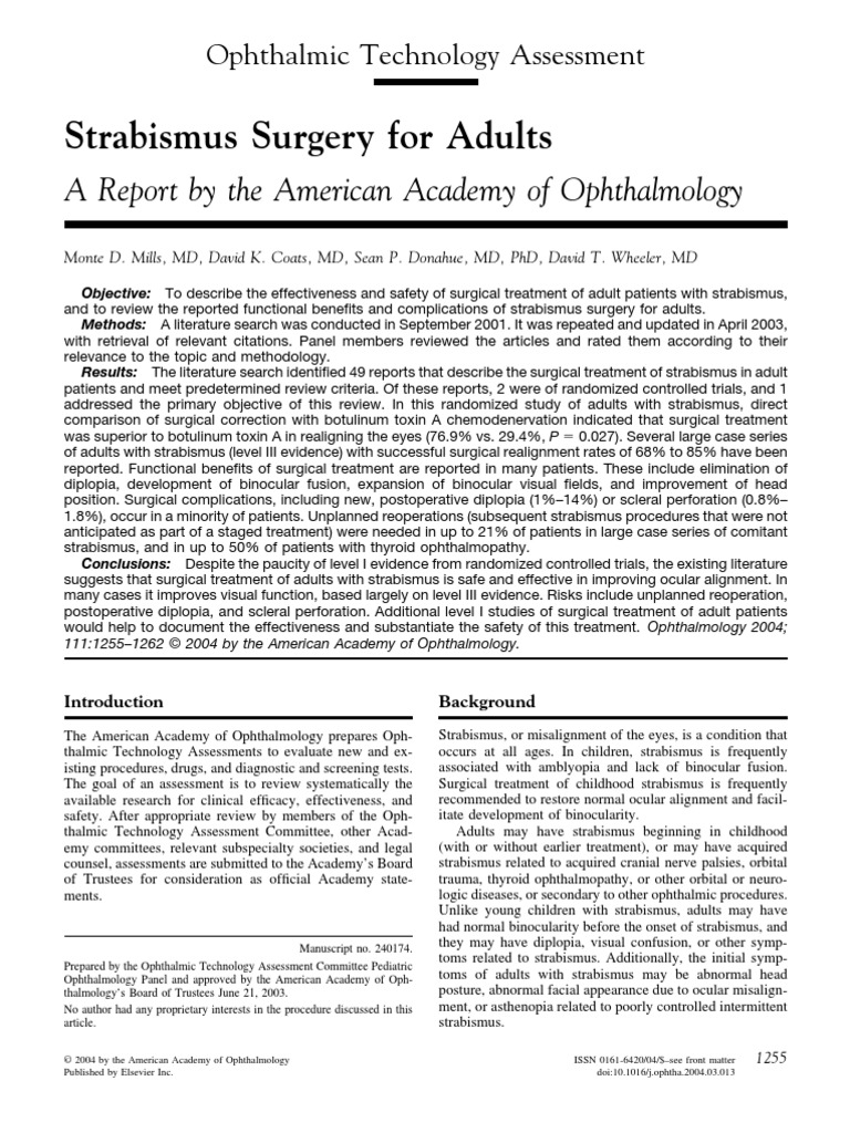 Mills 2004 | PDF | Surgery | Ophthalmology
