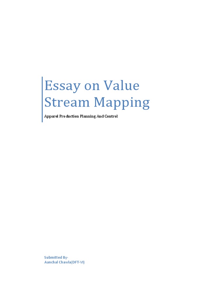 Essay On Value Stream Mapping | PDF | Lean Manufacturing | Business Process