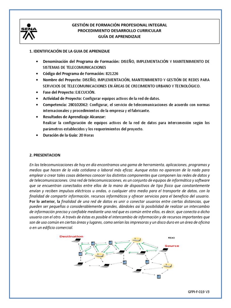 GFPI-F-019 Guia de Aprendizaje 1 Redes Subnetting | PDF | Dirección IP | Red de área amplia