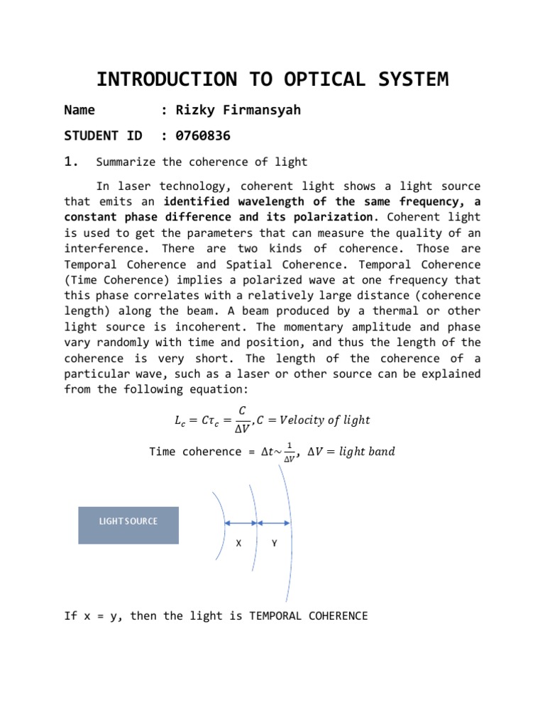 Introduction To Optical System | PDF | Philosophy | Science & Mathematics